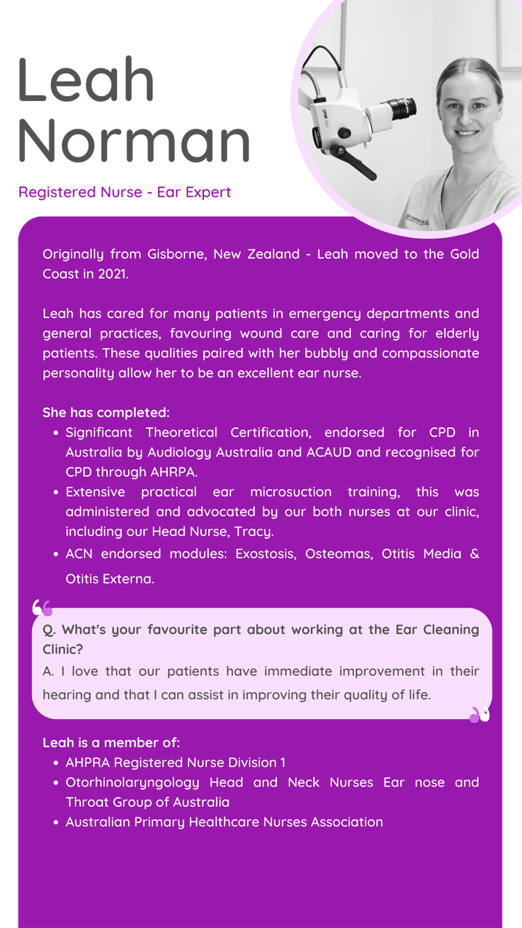 Meet Our Team - Ear Cleaning Clinic